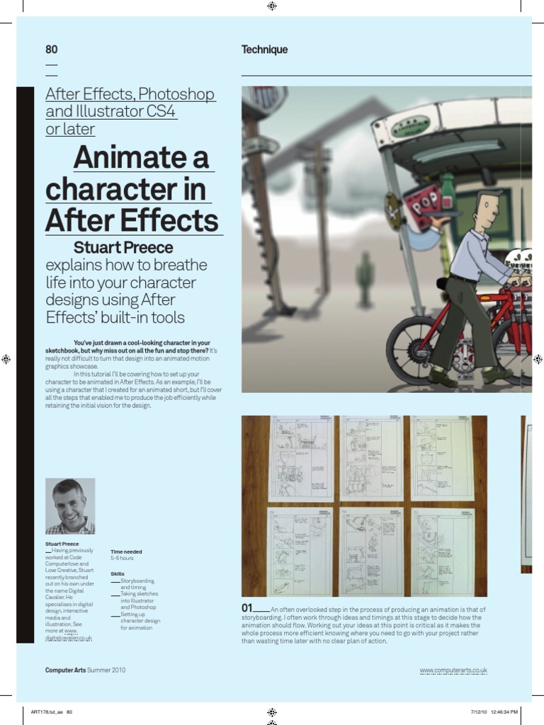 Animate Characters in After Effects | PDF | Adobe Photoshop | Animation