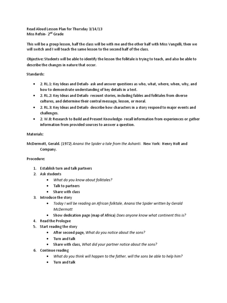 Anansi The Spider | PDF | Anansi | Folklore