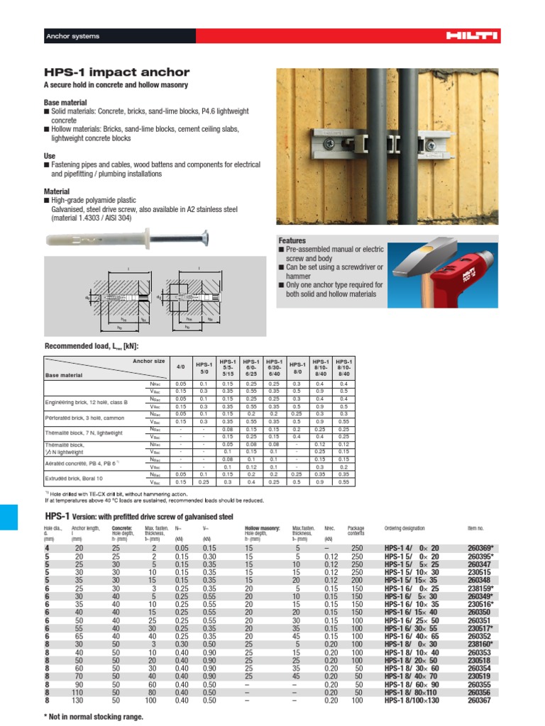 Hilti Catalogue | PDF | Galvanization | Drywall