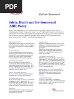 Sample HSE Policy | PDF | Safety | Occupational Safety And Health