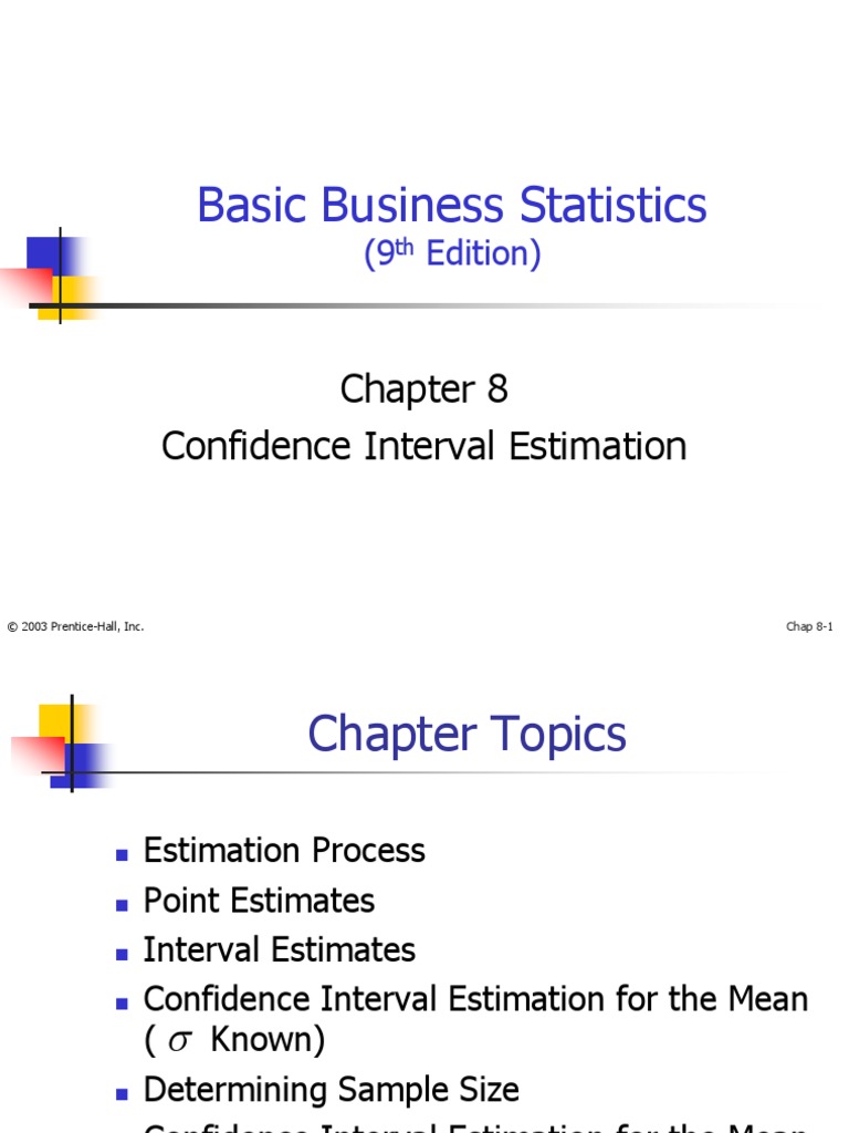 Confidence Interval Estimation | PDF | Confidence Interval | Sample Size Determination