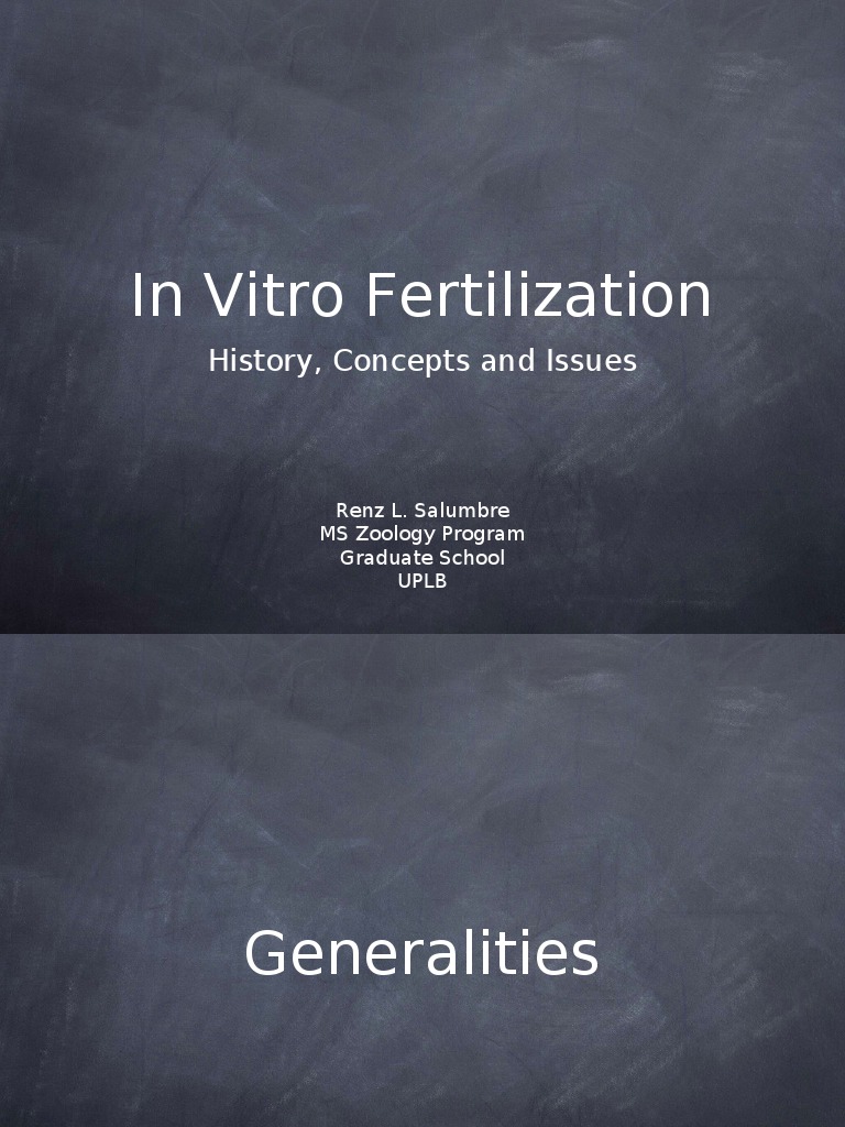 In-Vitro Fertilization | PDF | In Vitro Fertilisation | Assisted ...