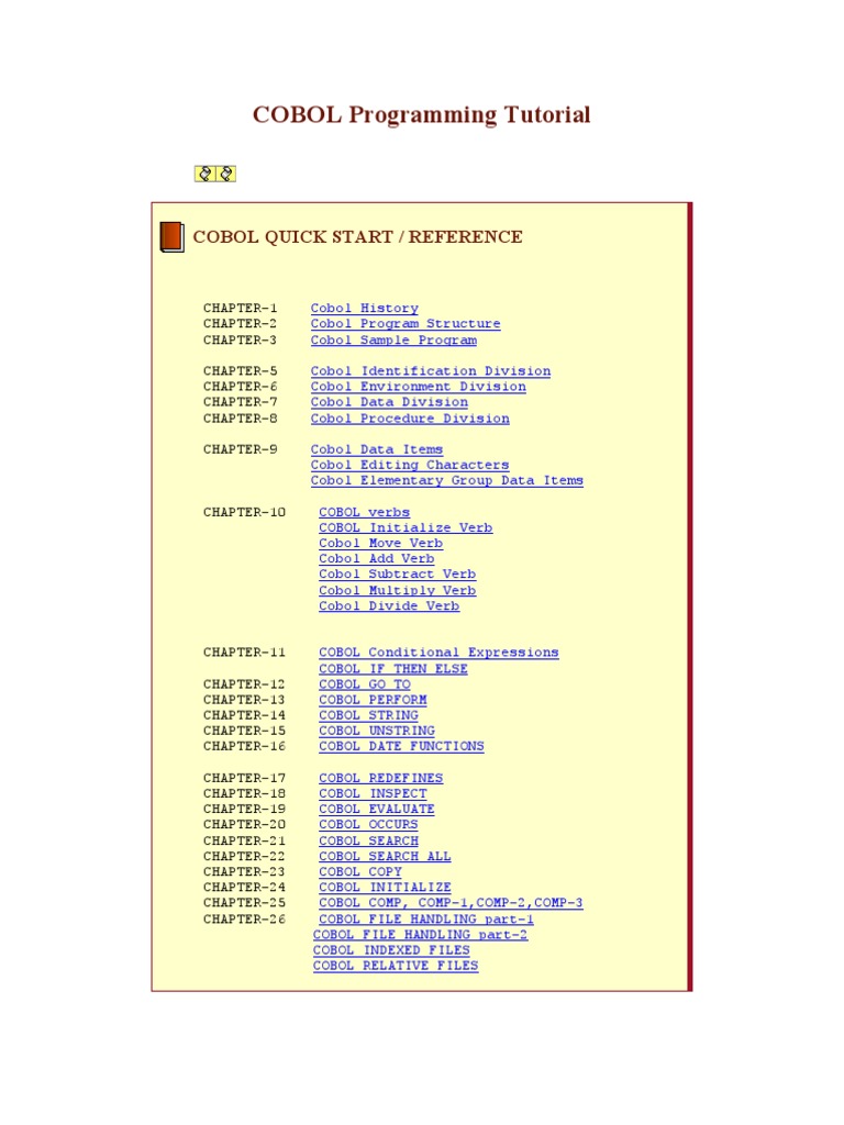 Cobol Pdf Teaching Methods Materials Computers