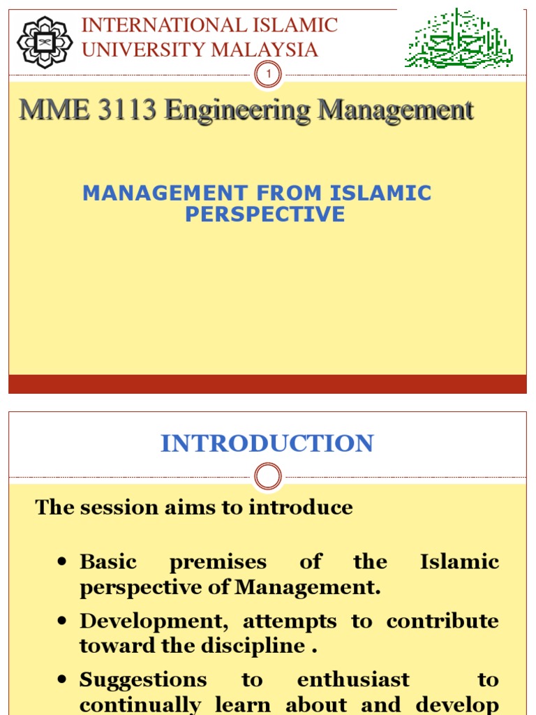 Islamic Management | PDF | Sharia | Business Ethics
