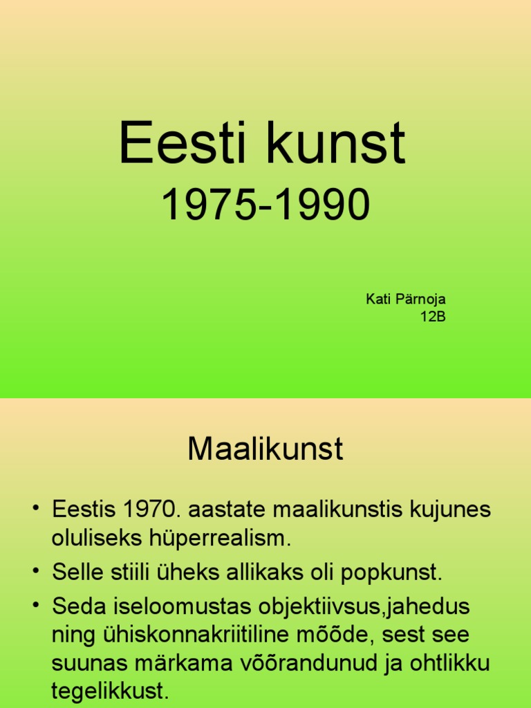Eesti Kunst 1975-1990.a. | PDF
