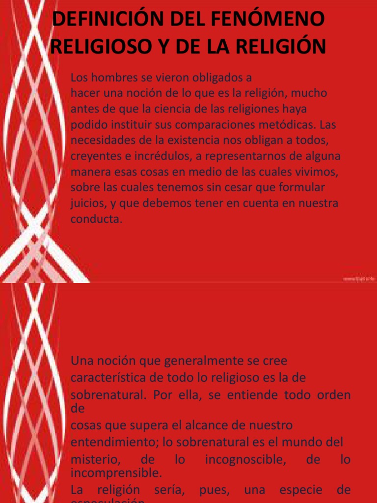 Definición Del Fenómeno Religioso y de La Religión | PDF | Alma | Science