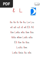 Actividades para trabajar la letra ll | PDF