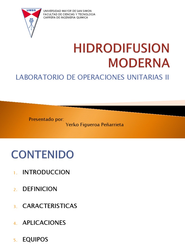 HIDRODIFUSION MODERNA - PRESENTACI Ôn DE LA EXPOSICI Ôn | PDF