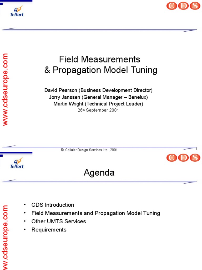 Field Measurements & Propagation Model Tuning | PDF | Cellular Network ...