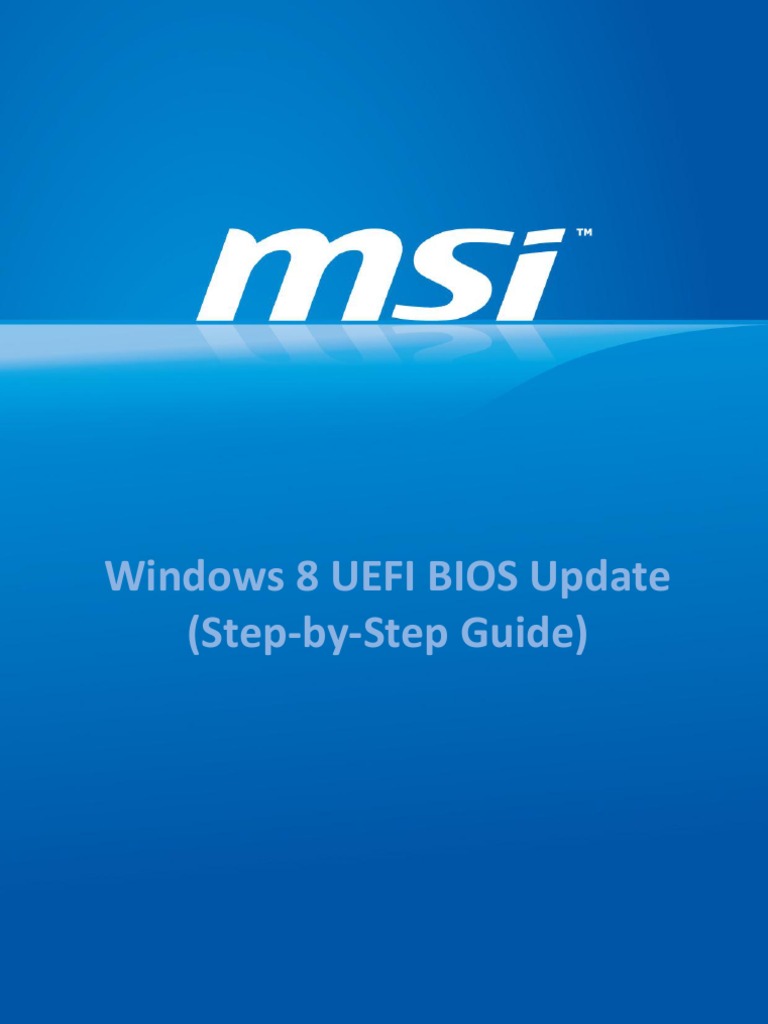 Win8 UEFI BIOS Update Auto en | PDF | Bios | Booting