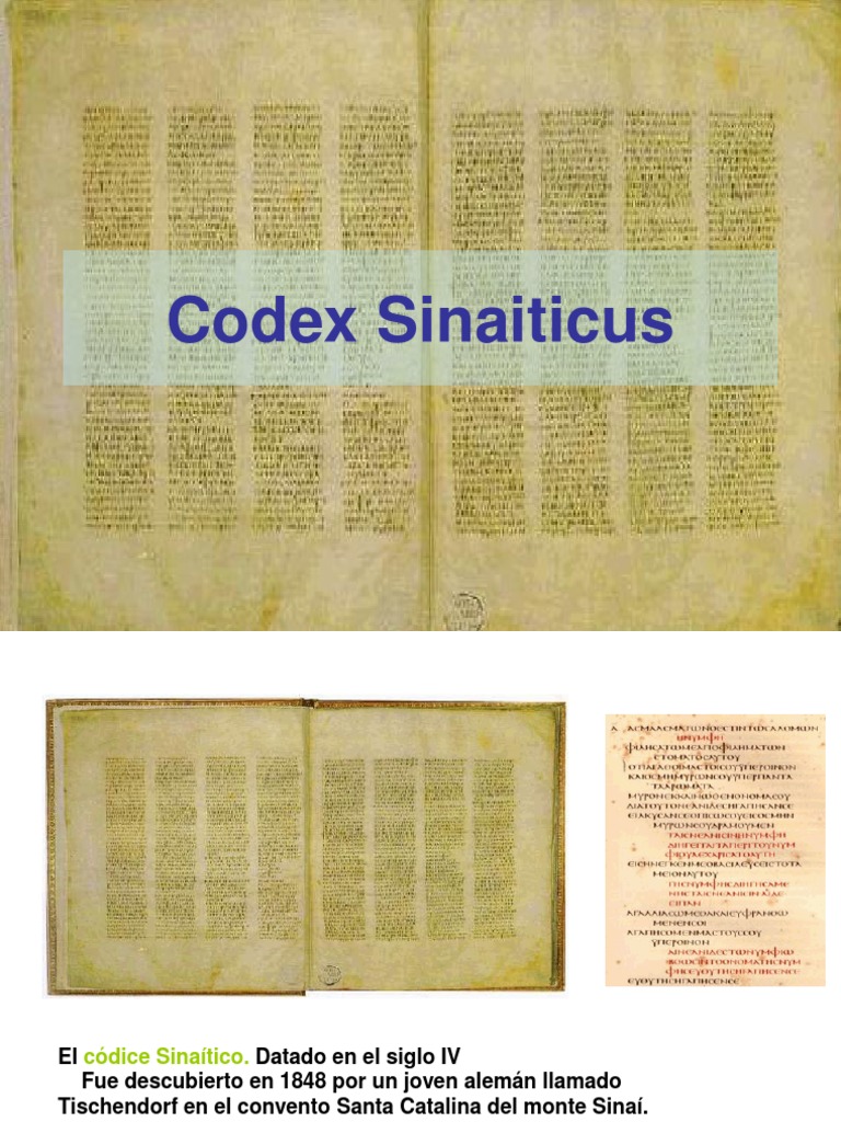 Codex Sinaiticus | PDF | Literatura antigua | Textos Religiosos