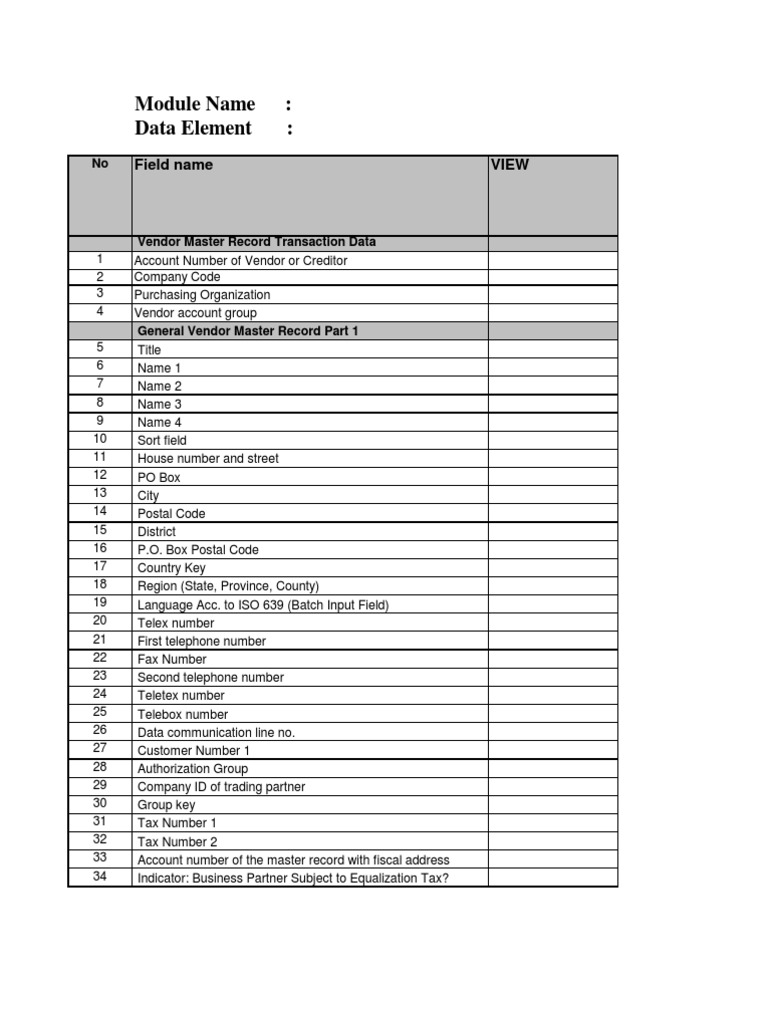 Vendor Template | PDF | Payments | Invoice
