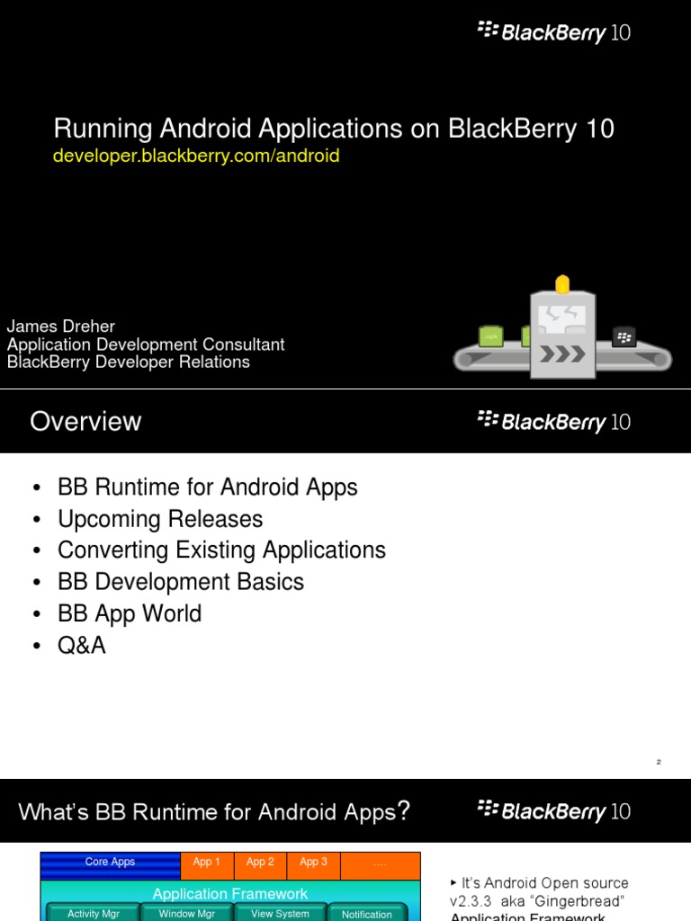 Running Android Apps on BlackBerry 10 | PDF | Android (Operating System ...