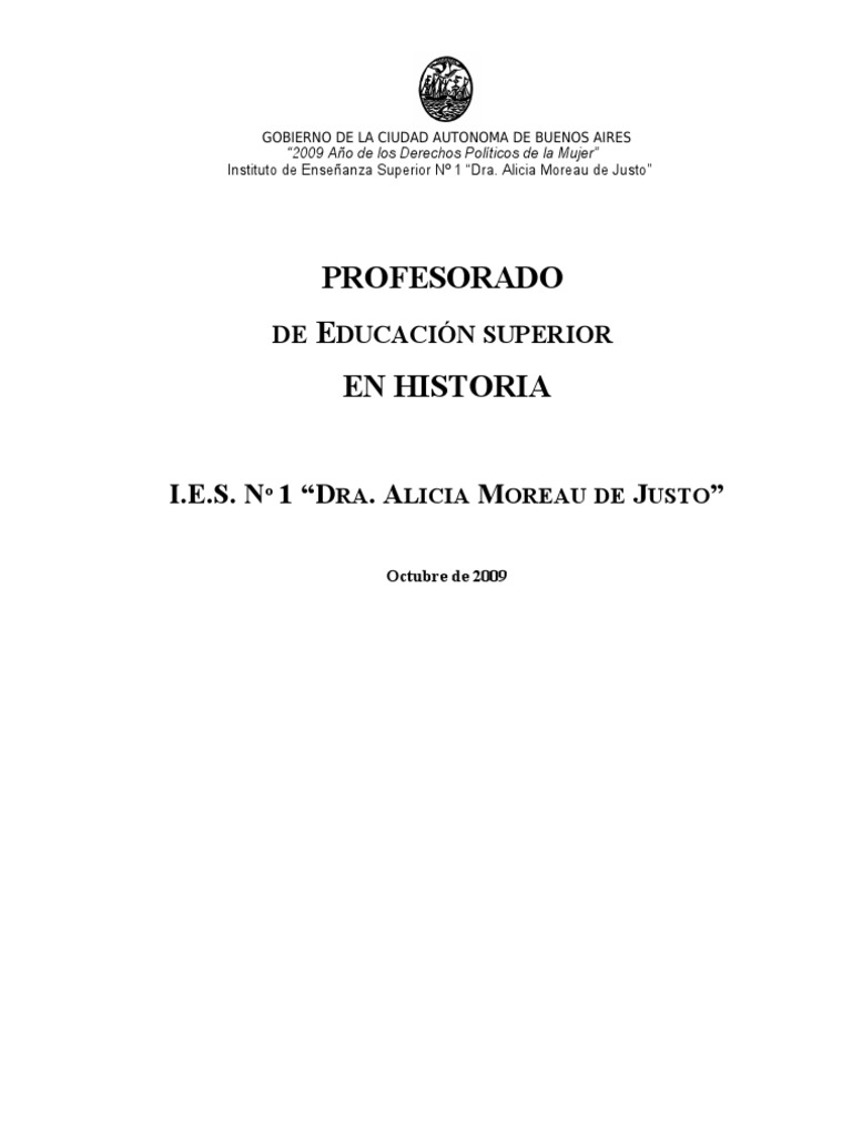 Plan de Historia 2009 | PDF | Maestros | Plan de estudios