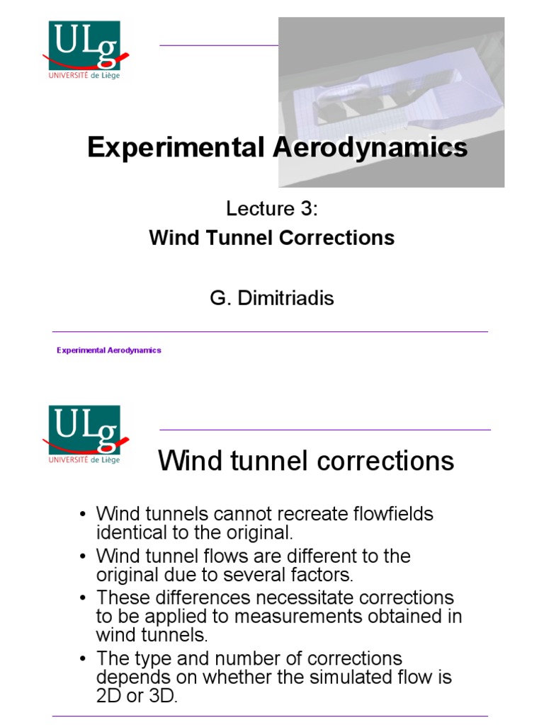 Wind Tunnel Correction | PDF | Wind Tunnel | Lift (Force)