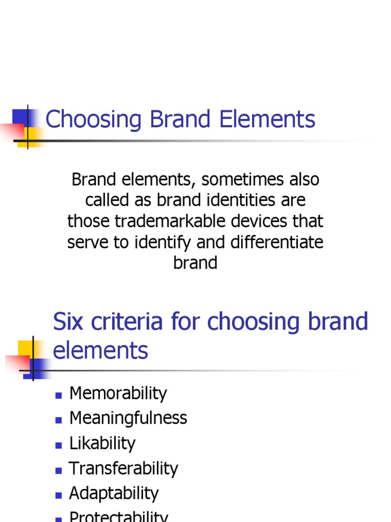 Choosing Brand Elements | Logos | Brand