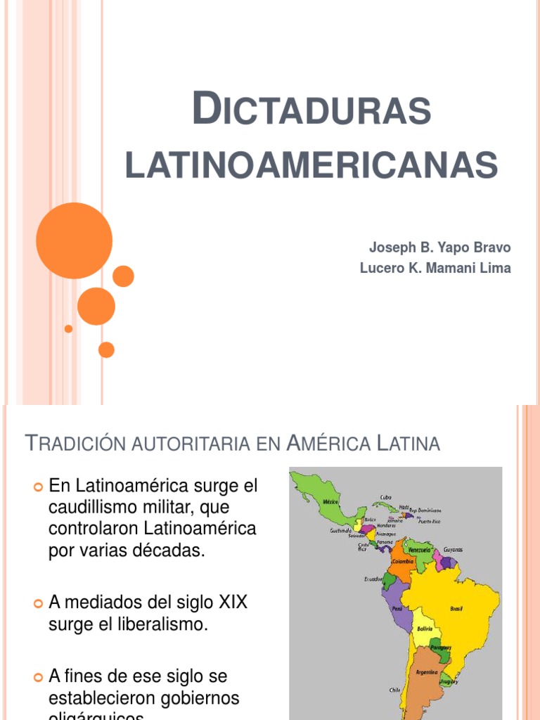 Dictaduras Latinoamericanas | PDF | America latina | Golpe de Estado