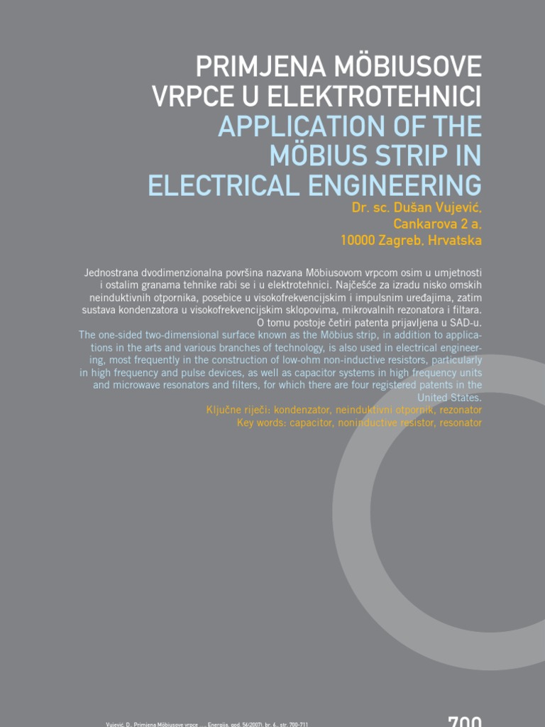 Application of The Möbius Strip in Electrical Engineering. | PDF ...