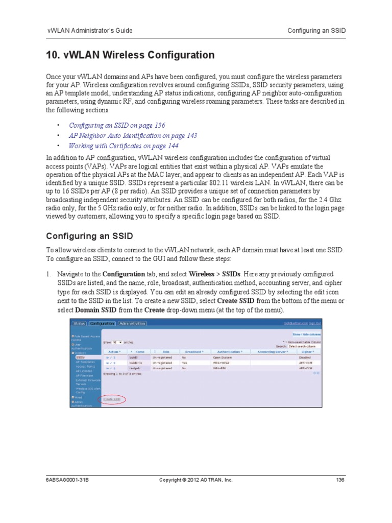 Bluesocket vWLAN Wireless Configuration | PDF | Wireless Lan | Public ...