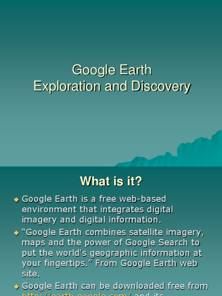 Exploring Google Earth for Education | PDF
