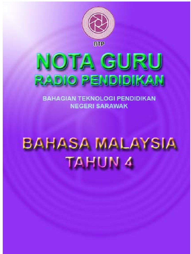 Nota Guru Bahasa Malaysia Tahun 4 | PDF