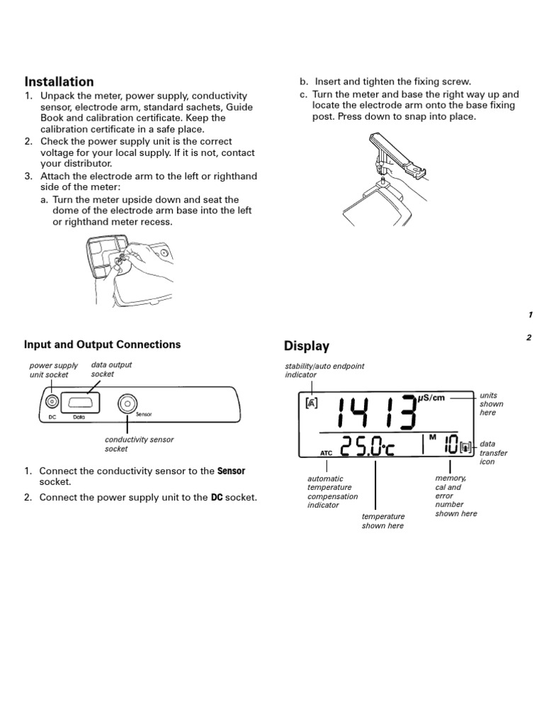 Conductivimetro Mettler Toledo Mc226 | PDF | Calibration | Power Supply