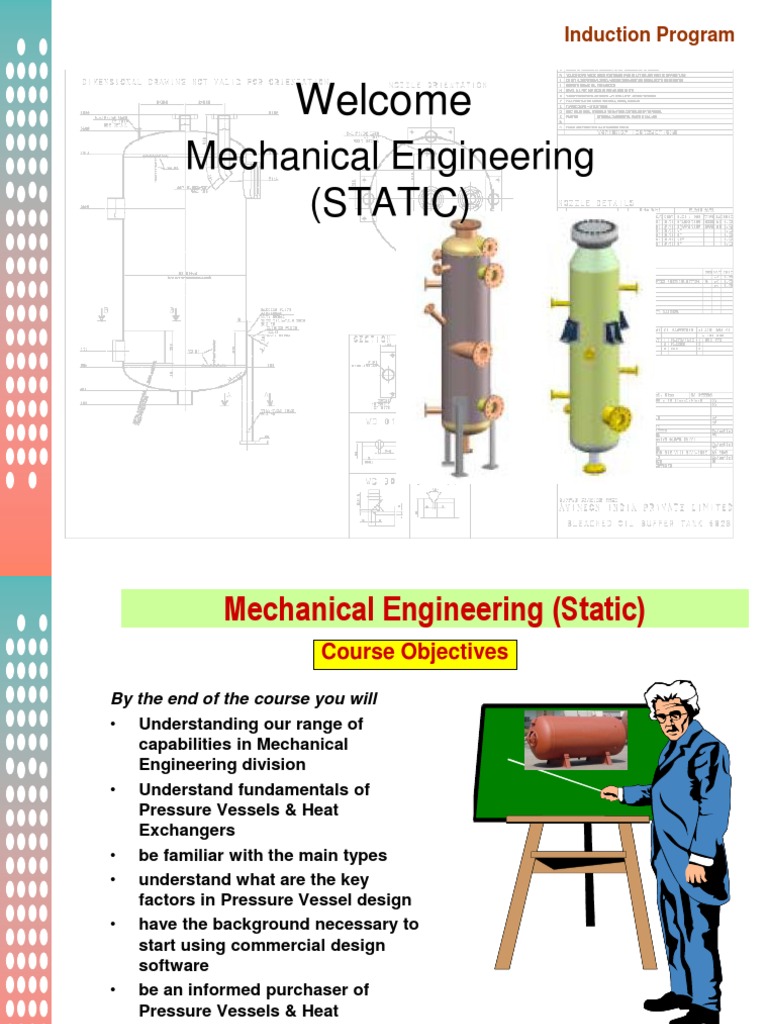 Induction Training-Mechanical STATIC | PDF | Heat Exchanger | Engineering