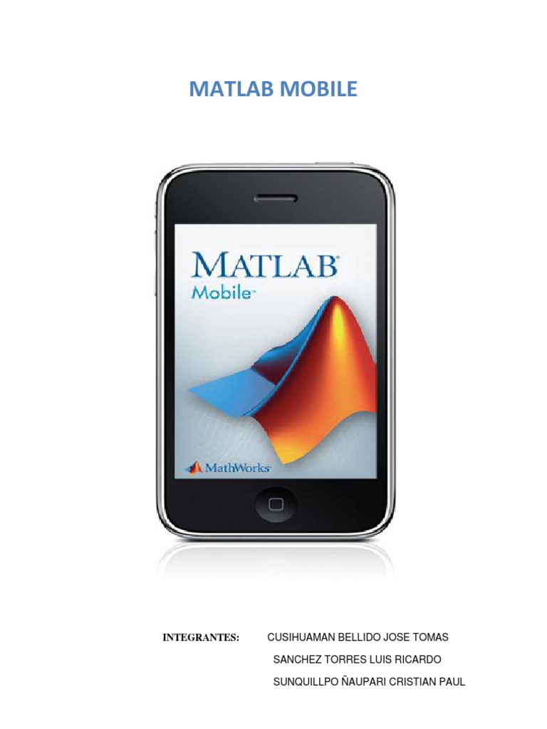 Matlab Mobile | PDF | Plataforma como servicio | Matlab