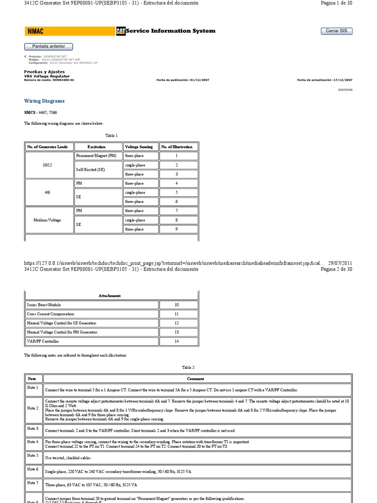 VR6 Voltage Regulator - Pruebas y Ajustes - CATERPILLAR | PDF ...