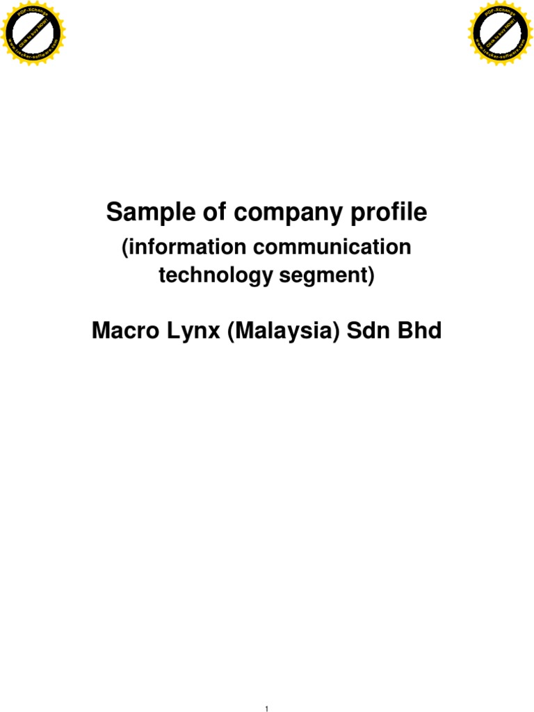 Company Profile | PDF | Internet Service Provider | Internet
