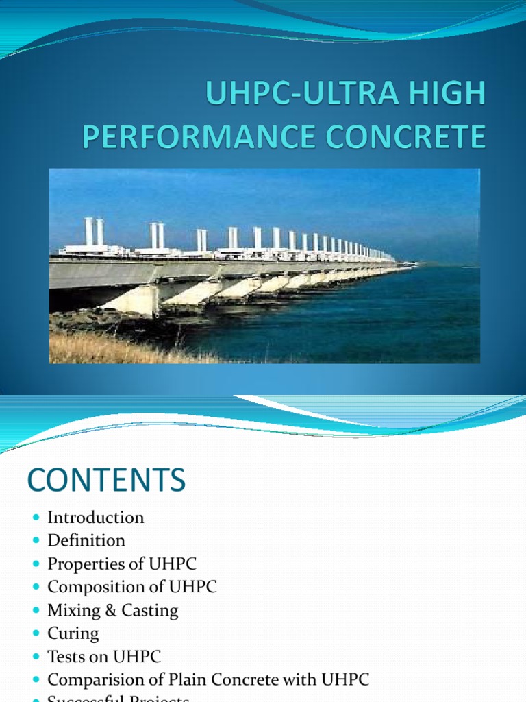 Ultra High Performance Concrete | Concrete | Engineering
