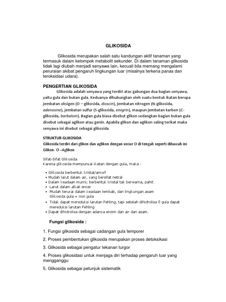 GLIKOSIDA | PDF