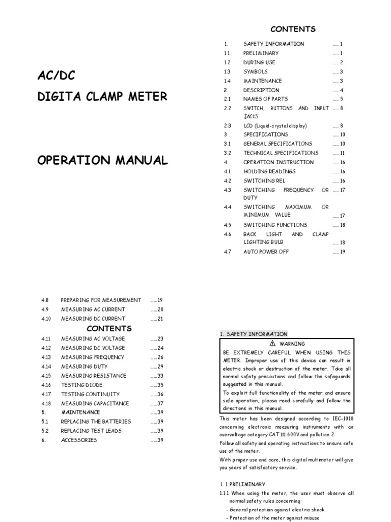 MS2108A English Manual | PDF | Alternating Current | Capacitor