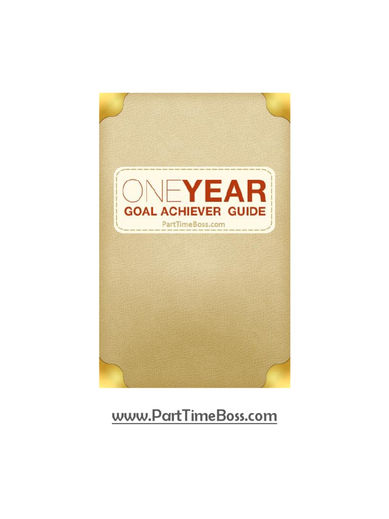 One Year Goal Setting Worksheet | PDF | Habits | Motivation