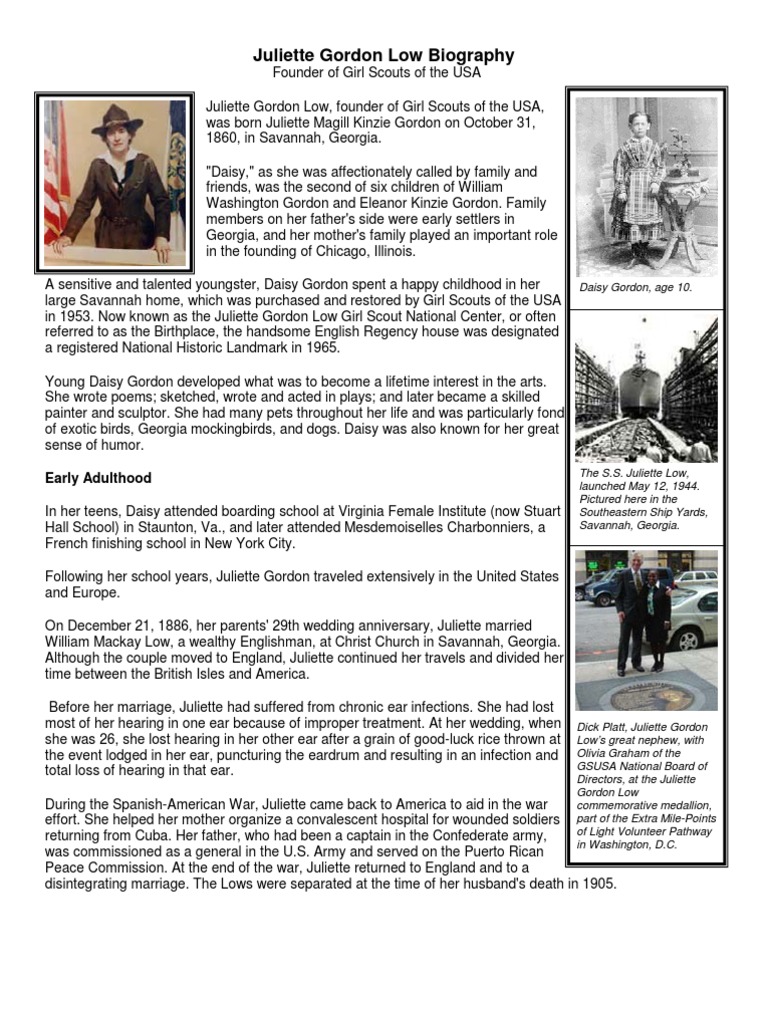 All About Juliette Gordon Low | PDF