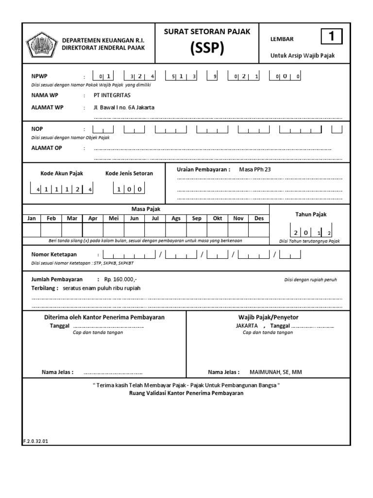 Ssp Pph Pasal 23