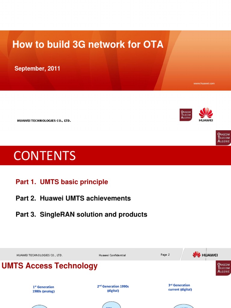 Building a 3G Network with Huawei | PDF | High Speed Packet Access ...