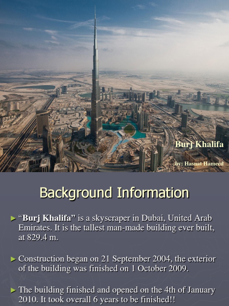 Burj - Khalifa Hasnat Hameed | PDF | Architectural Design | Architecture