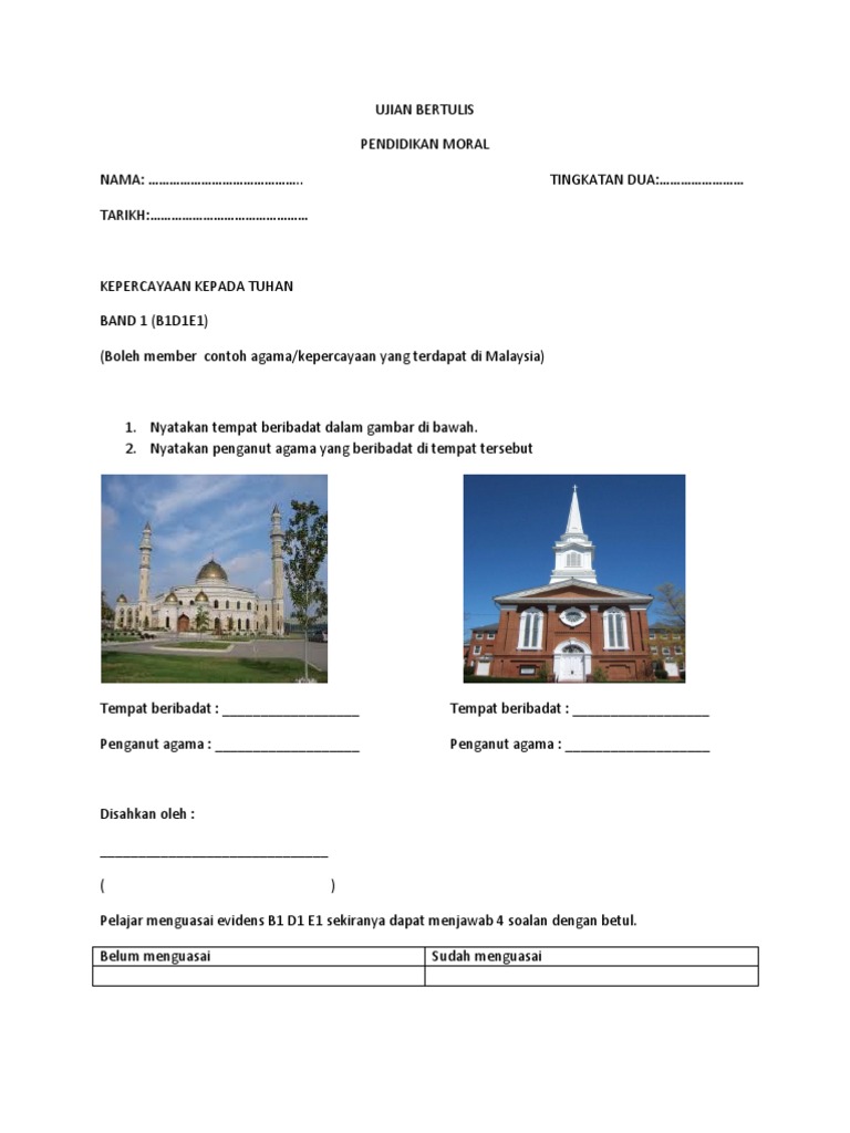 Moral Form 2 (Unit 1,2,3) | PDF