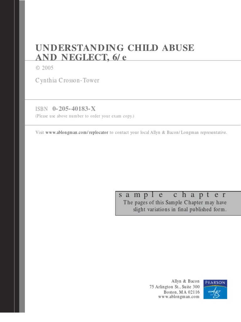 Understanding Child Abuse and Neglect, 6/E: Cynthia Crosson-Tower ...