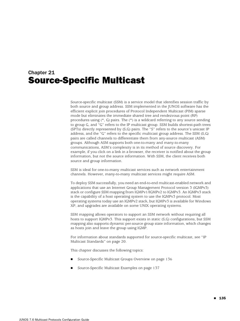SSM Overview | PDF | I Pv6 | Multicast