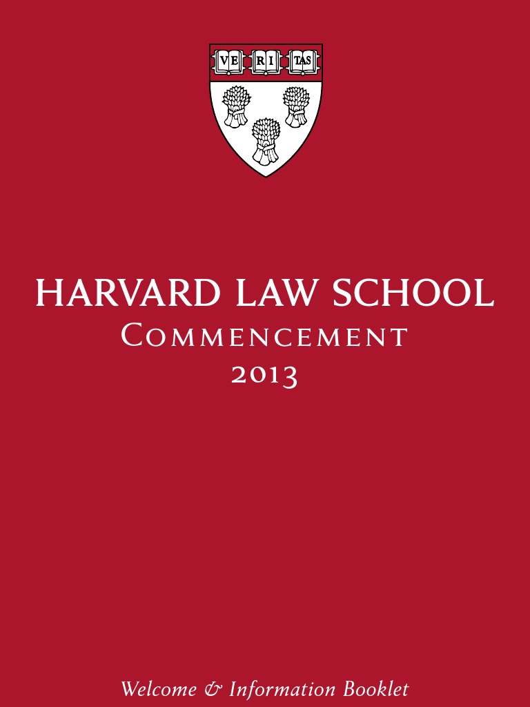 Harvard Law School Commencement 2013 | PDF | Harvard Law School ...