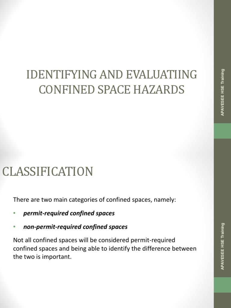 002 Identifying And Evaluating Confined Space Hazards Pdf Carbon