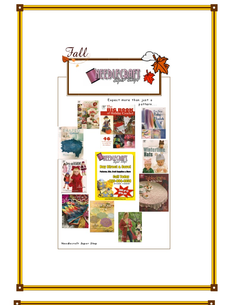 Needlecraft Super Shop Crochet Catalog | PDF | Crochet | Knitting