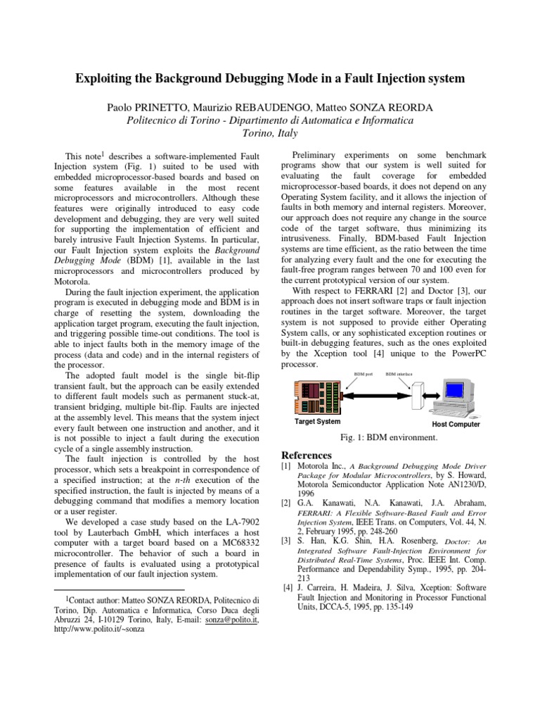 Embedded Fault Injection Systems | PDF | Microcontroller | Embedded System