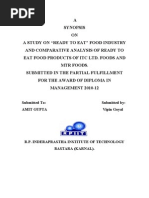 RTE and RTC Foods PDF | PDF | Indian Cuisine | Pressure Cooking