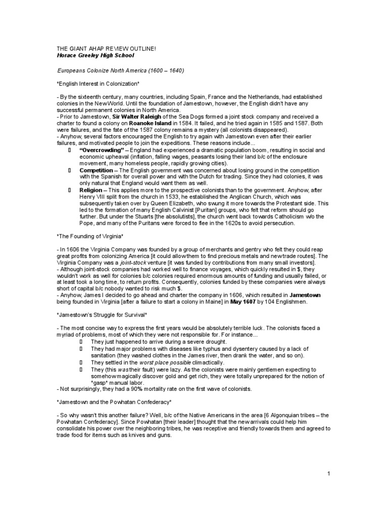 English Colonization of North America | PDF | Slavery | Puritans