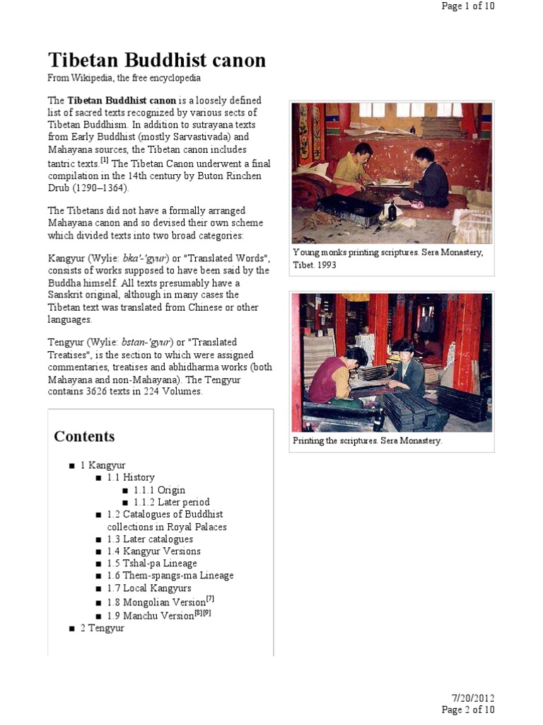 Tibetan - Buddhist - Canon - Wiki | PDF | Nyingma | Religious Texts