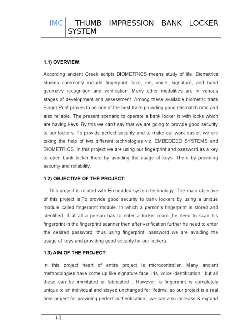 Fingerprint Based Bank Locker System | PDF | Rectifier | Electric Motor