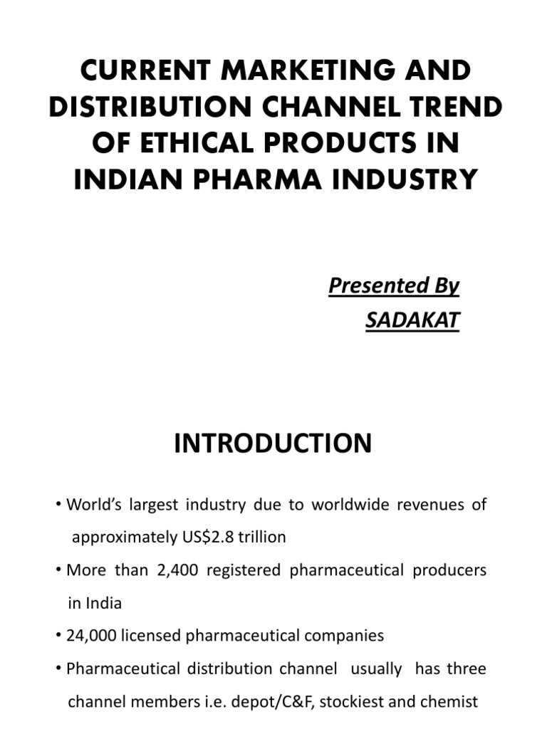 Trends in India's Pharma Distribution Channels | PDF | Pharmaceutical ...